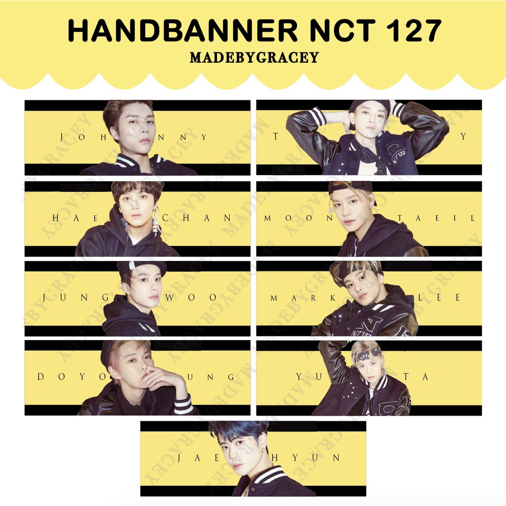 Ready Hand Banner 2 Side Nct 127 Neo Zone Mini Slogan | Shopee Malaysia
