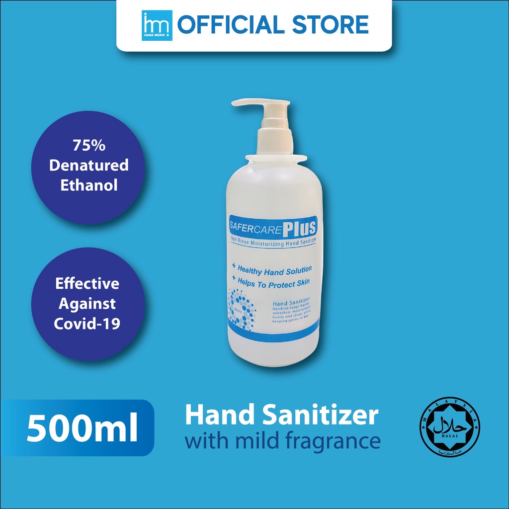 Safercare Plus Hand Sanitizer For Adult (500ml) | Shopee Malaysia