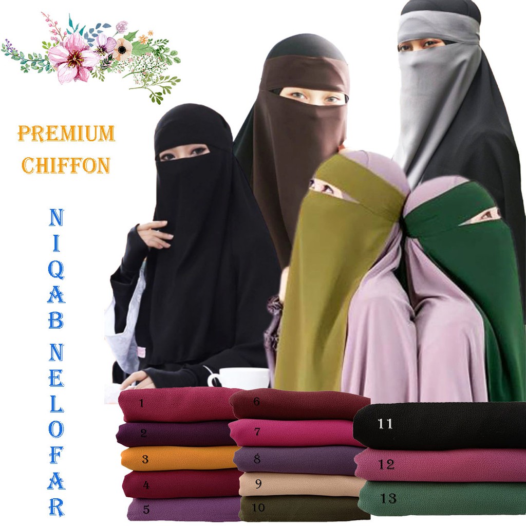 Purdah Niqab Muslimah | Viral NIQAB NINJA ALA NEELOFA | Shopee Malaysia