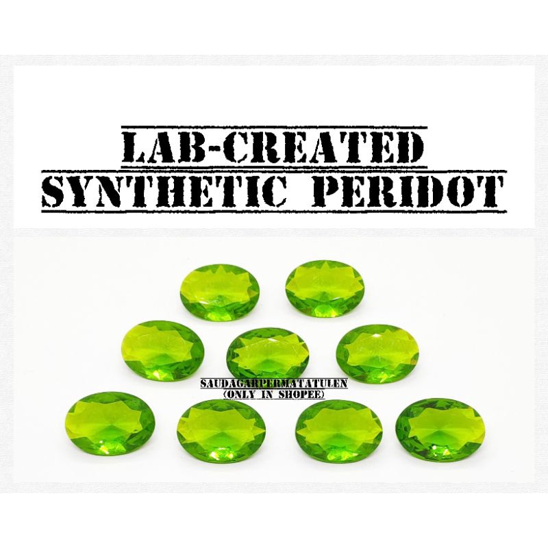 Batu Peridot Sintetik( Lab-Created) | Shopee Malaysia