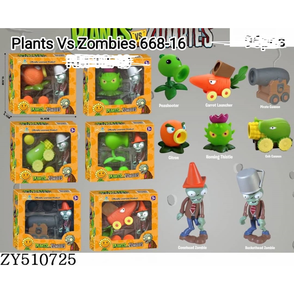 Plants VS Zombies ALL Collectible Mini Figures Action Shooting Play Set ...
