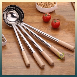 Stainless Steel Sodek / Senduk / Sudip Besar Pemegang Kayu / Stainless ...