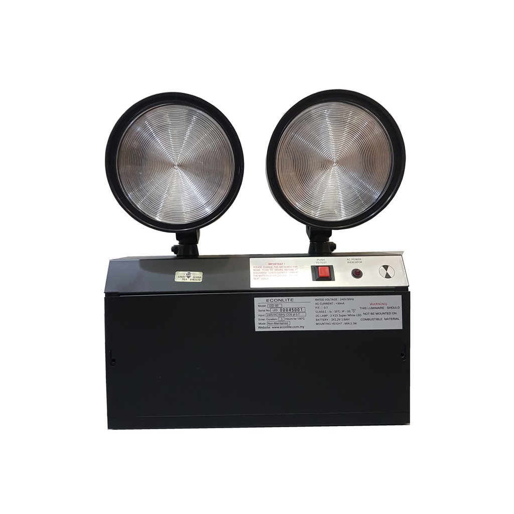 Econlite Twin-lamp Emergency Light | Shopee Malaysia