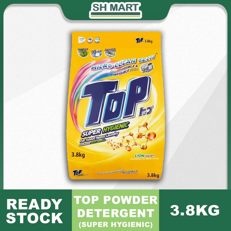TOP Powder Laundry Detergent - Super Hygienic (3.8kg) | Shopee Malaysia