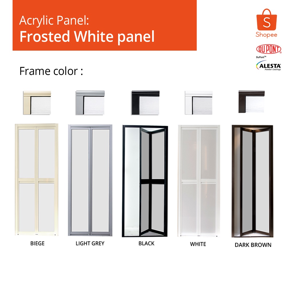 **PRE ORDER ONLY* Pintu Lipat Tandas, Bifold Door, Pintu Bilik, Pintu ...