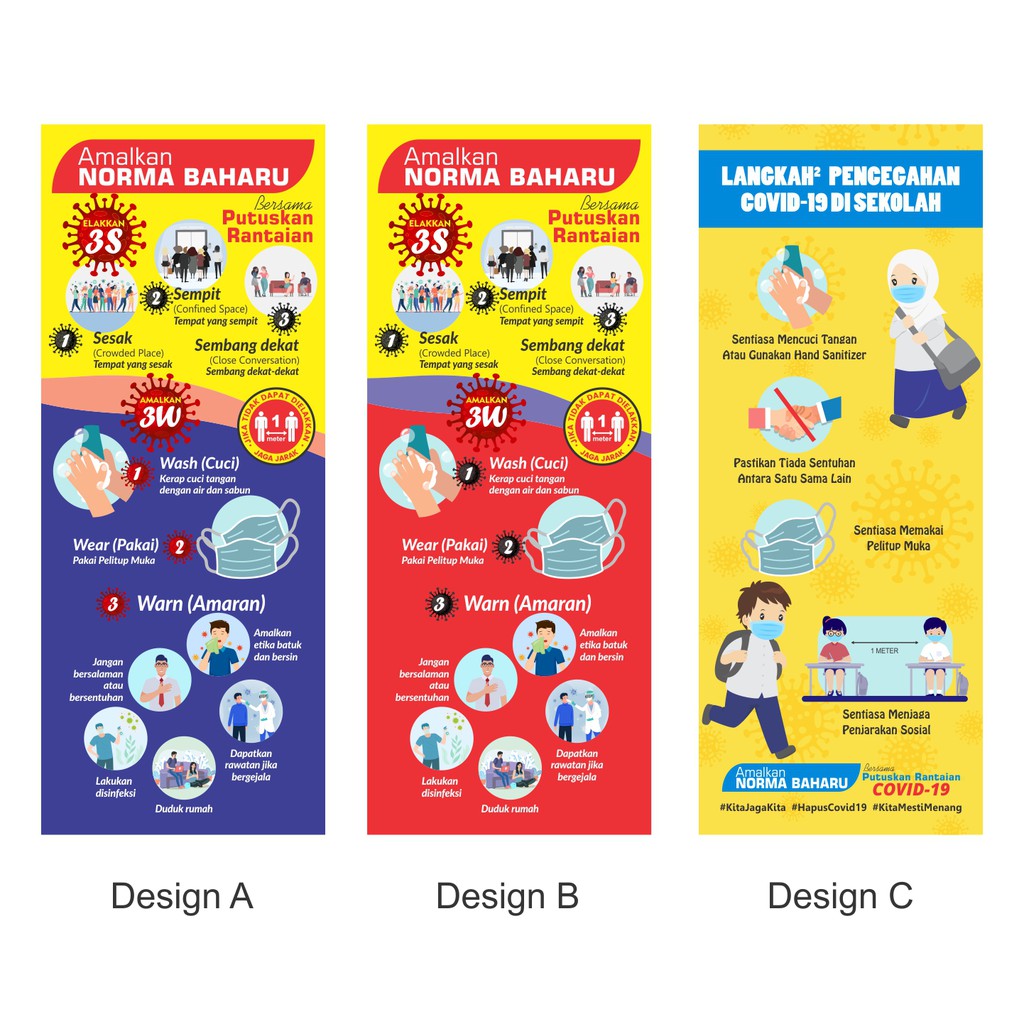 🔥Bunting SOP Pencegahan Covid-19🔥 | Shopee Malaysia