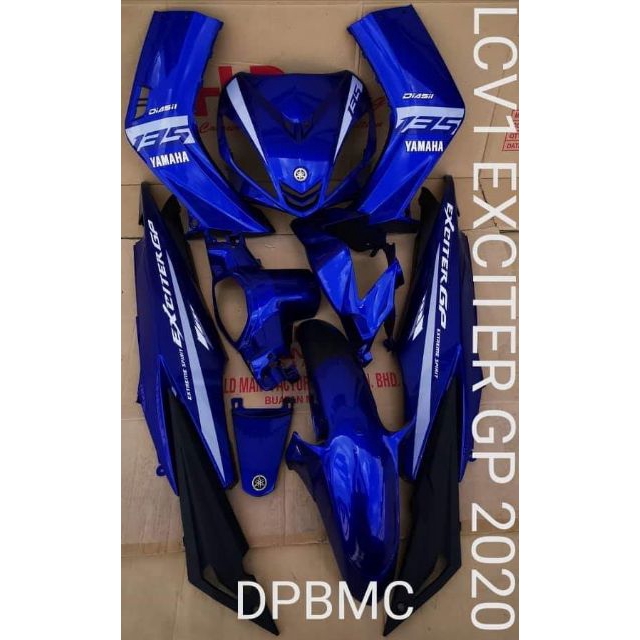 Coverset Cover Set Lc135 V1 Old Dpbmc Blue Airbrush Sticker Tanam