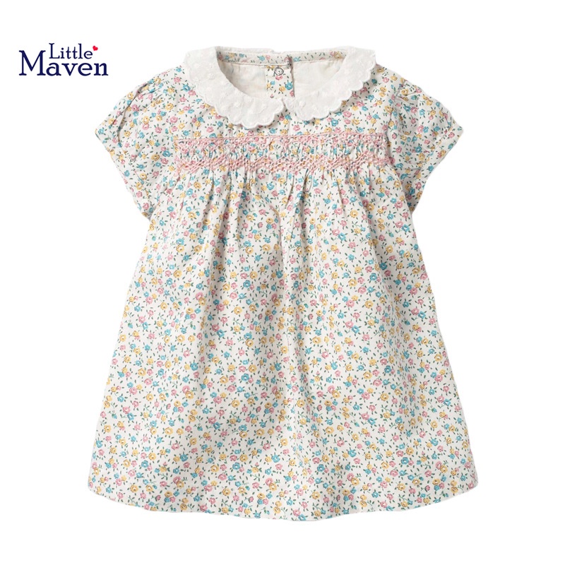 Little Maven Children's Cotton Summer Princess Girls 2022 Fashion Short ...