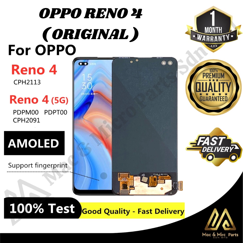 ORIGINAL OPPO Reno 4 / A93 FULLSET LCD ORIGINAL QUALITY Display Screen Touch Panel Digitizer ...