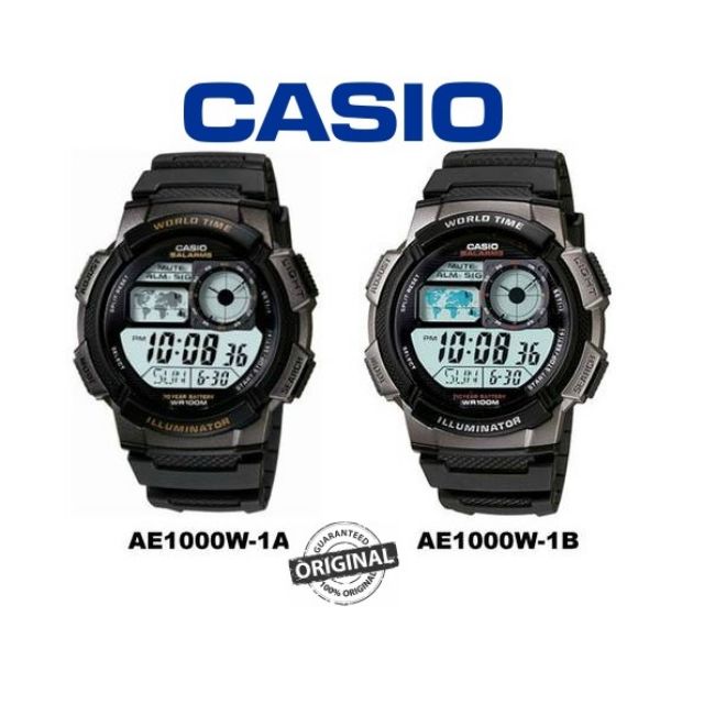 Casio AE -1000W Men's Digital Sports Watch with Box | Shopee Malaysia