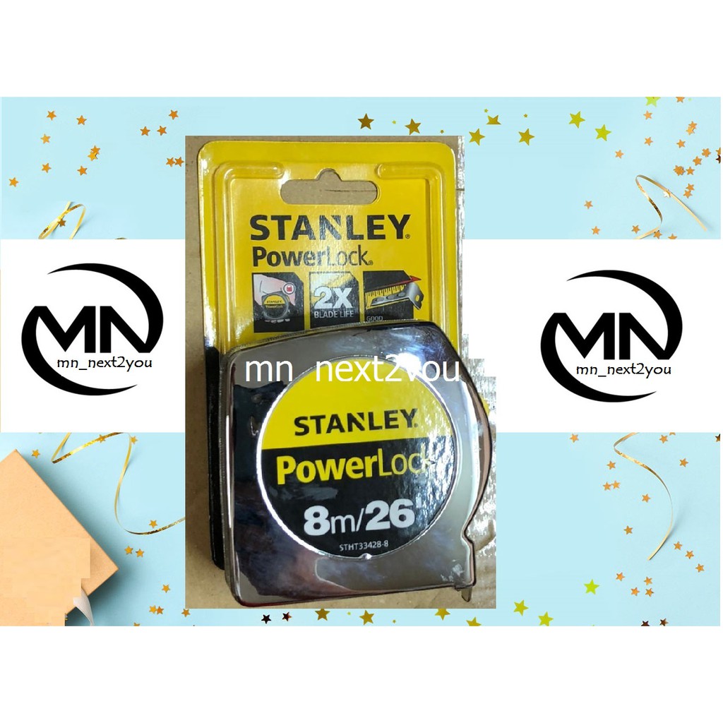 STANLEY STHT33428-8 8M/26FEET POWERLOCK MEASURING TAPE | Shopee Malaysia