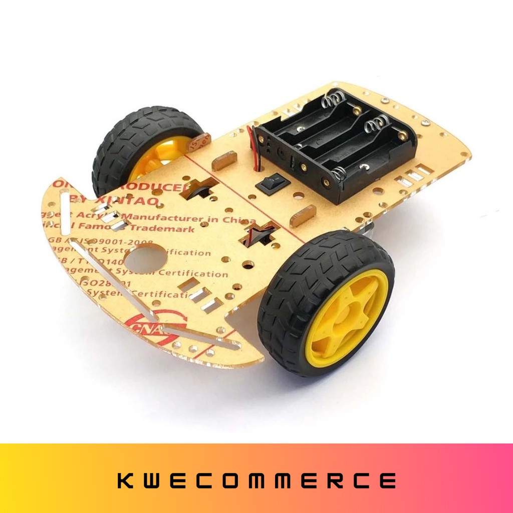 Arduino 2WD Smart Robot Car Chassis Kit Line Follower (Battery Case ...