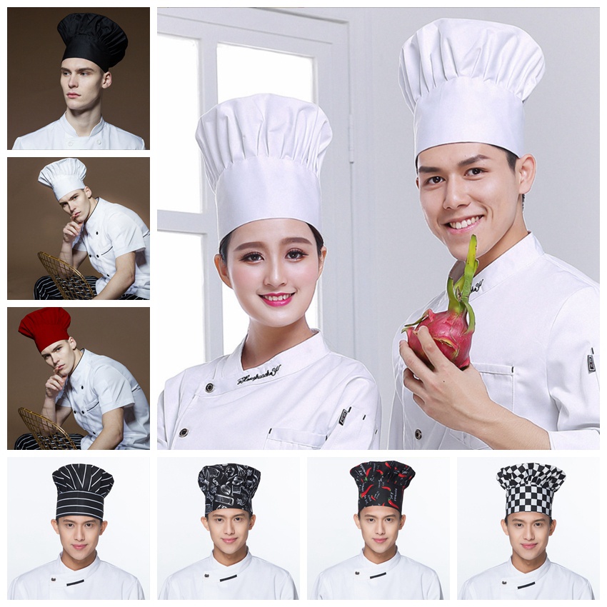Ready Stock Chef Hat Hotel Restaurant Waiter Kitchen Top Hat Adjustable ...