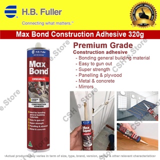 Max Bond Original Construction Adhesive 320g for adheres subfloors ...