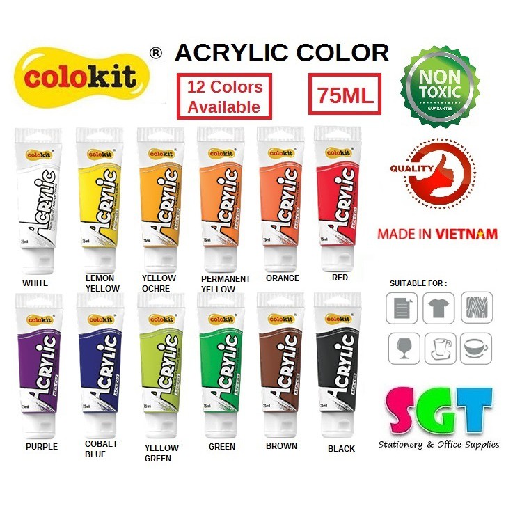 Colokit Arcylic Color 75ML (ARC-C02) | Shopee Malaysia