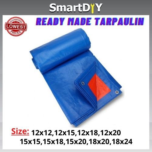 Blue Orange Water Resistance Waterproof Flexible Sheet Canvas Tarpaulin ...