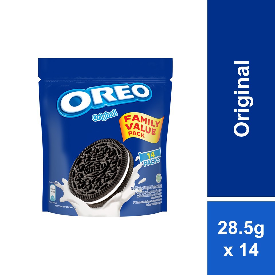 Oreo Vanilla Large Family Sharing Pack 28.5g x 14s | Shopee Malaysia