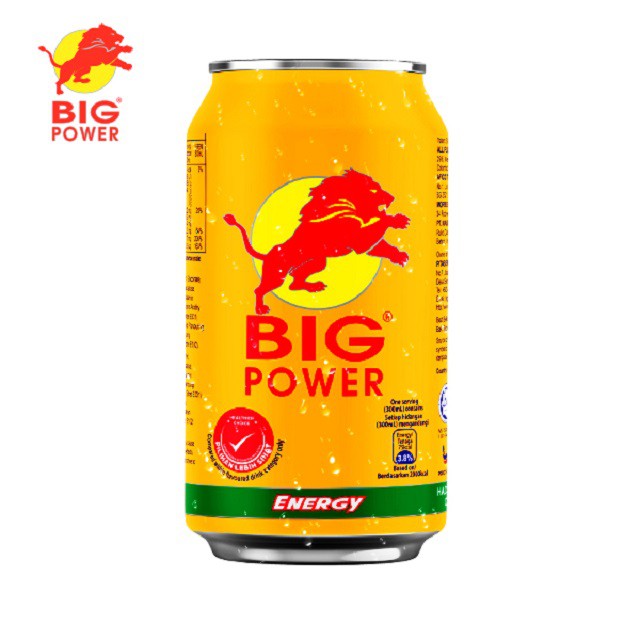 Big Power Energy Drink | Low Sugar | Non-Carbonated | Halal (300ml ...