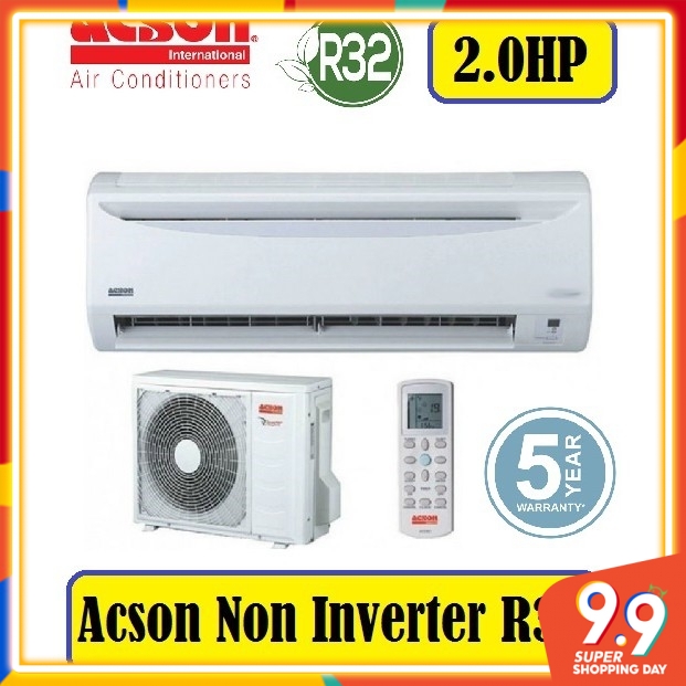 [ 2.0HP / 2.5HP ] Acson 2HP 2.5HP Non Inverter Air Cond Conditioner A3WM20S A3WM25S | Shopee ...