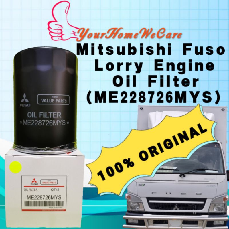 [Genuine 100% Original] Mitsubishi Fuso Engine Oil Filter (ME228726MYS ...