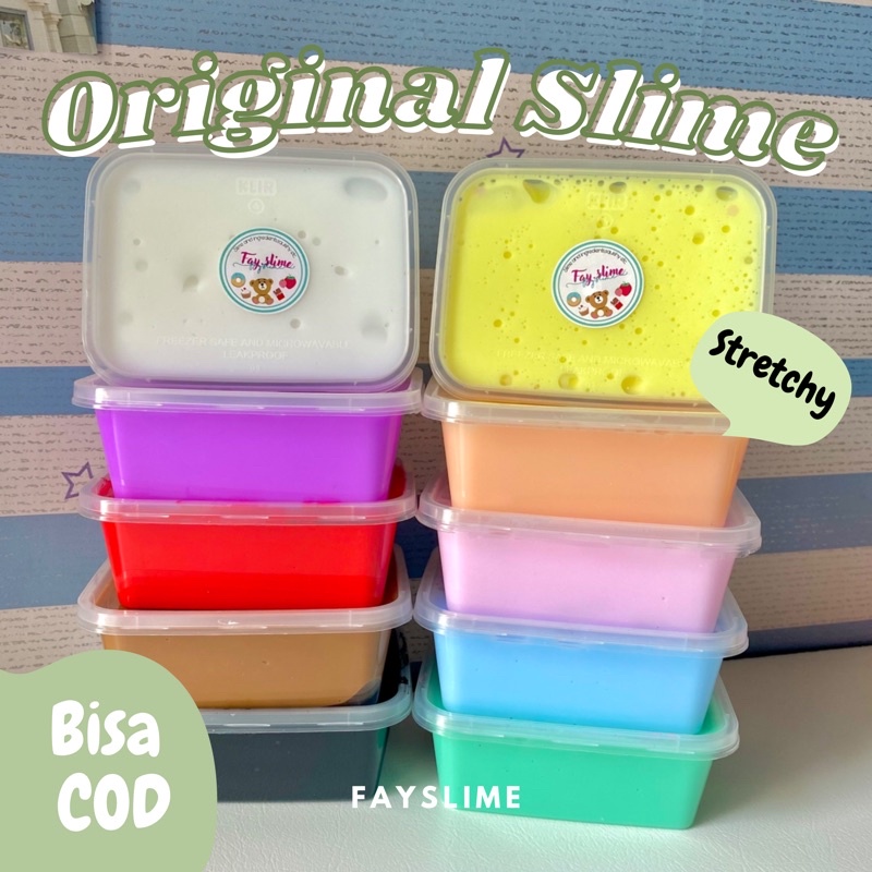 Original Slime 200cc | Slime original stretchy And Fragrant | Shopee ...