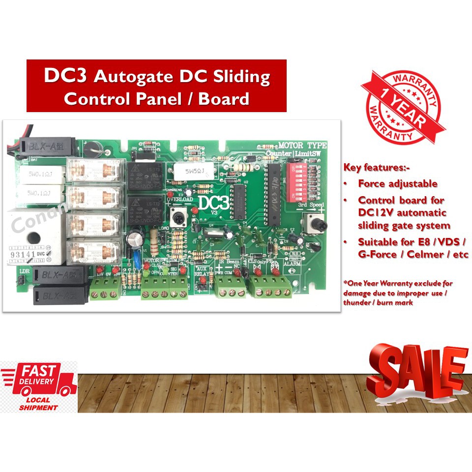 DC3 Autogate DC Sliding Control Panel / Board | Shopee Malaysia