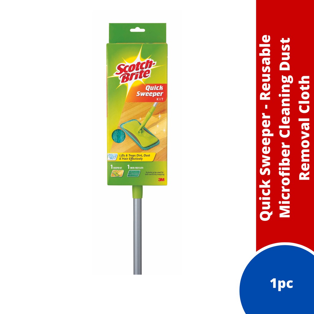 3M Scotch Brite Quick Sweeper - Reusable Microfiber Cleaning Dust ...