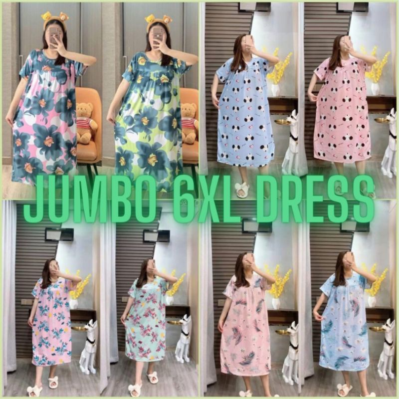 Dress Dolly 6XL / Dress Labuh Viral / Gaun tidur Plus Size 6XL Pajamas ...