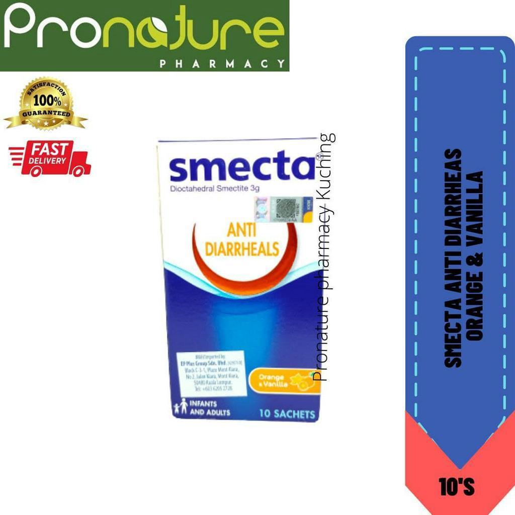 SMECTA ANTI DIARRHEALS ORANGE&VANILLA 3G X 10'S | Shopee Malaysia