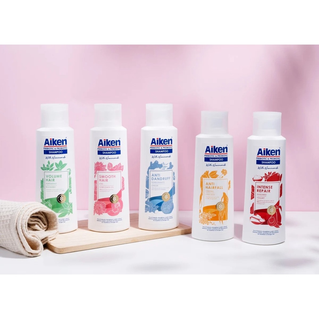 Aiken Prebiotic & Probiotic Shampoo (350g) [Anti Dandruff / Anti ...