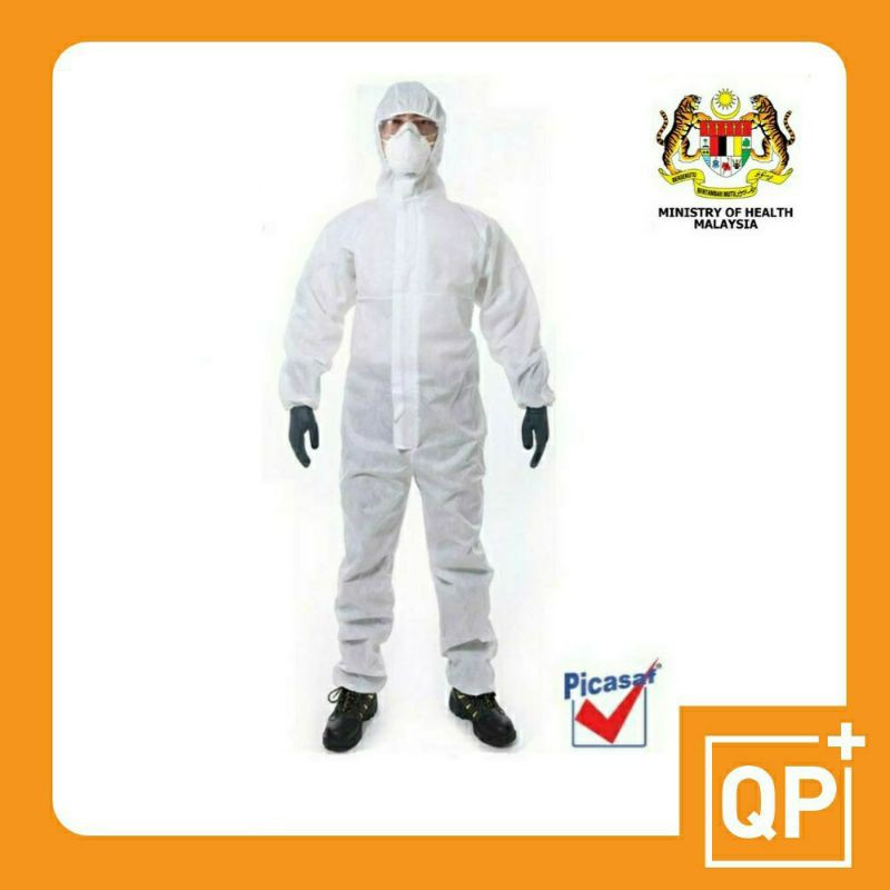 [ready Stock ]frontliner Ppe Disposable Protective Suit Coverall Pp