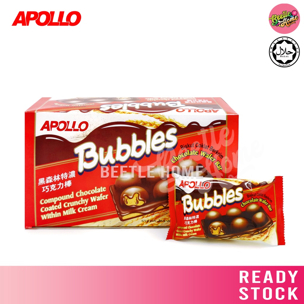 Apollo Bubbles Chocolate Wafer Bar 32gx24 Packs | Shopee Malaysia