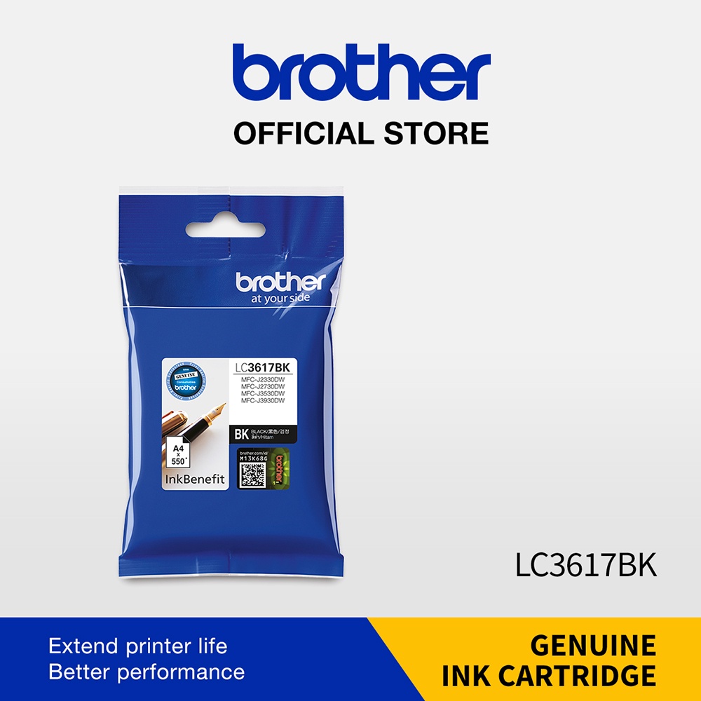 Brother Genuine Ink Cartridge - Black/Cyan/Magenta/Yellow LC-3617 ...