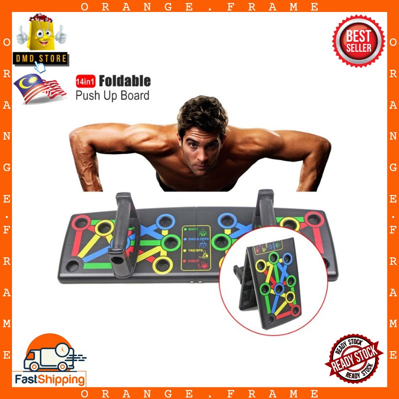 [READY STOCK] Foldable Push Up board Push Up bar Rack Board 14 in 1 ...