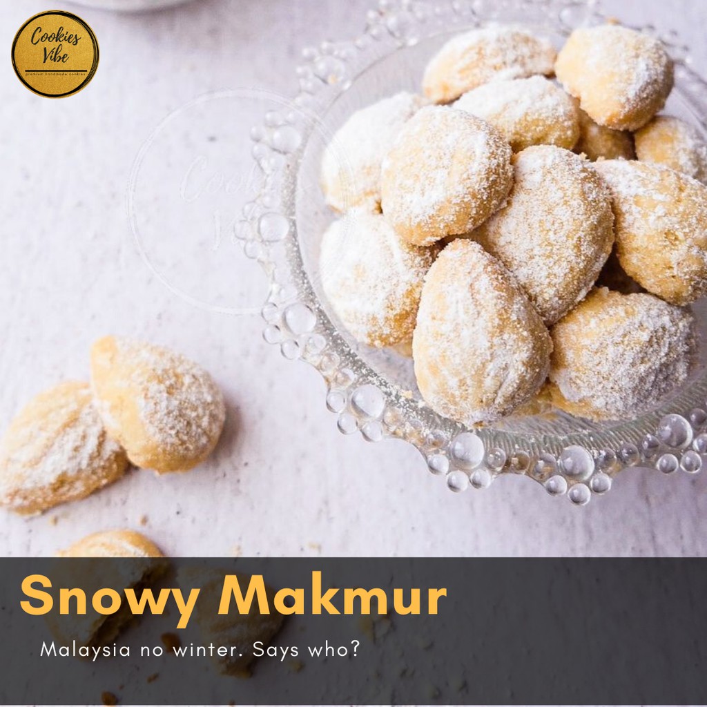 Snowy makmur premium cookies| kuih makmur Tradisional homemade cair ...