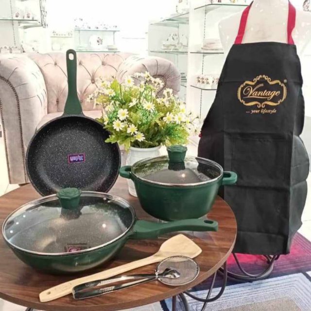 SET PERIUK VANTAGE 3 BERADIK HIJAU TERBAHARU !!! | Shopee Malaysia
