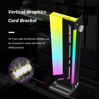 Coolmoon ARGB Graphic Card Stand Holder 5V 3Pin ARGB Sync GPU Vertical ...
