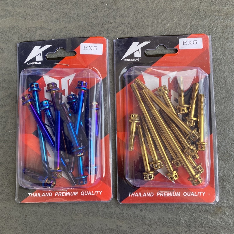 KINGDRAG ENGINE SCREW SKRU ENJINE EX5 W100 DREAM TITANIUM GOLD KING ...
