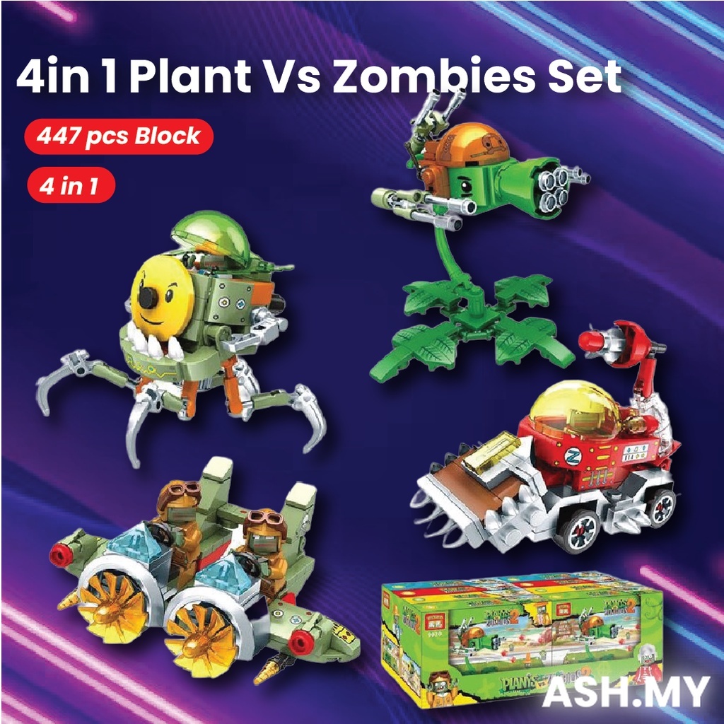 HEIMA 9020 Plants vs. Zombies Set Compatible Lego Game Minifigures 4 in ...
