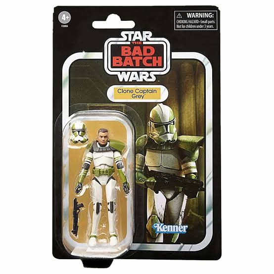 UNPUNCHED Star Wars Clone Captain Grey Bad Batch TVC Vintage Collection ...