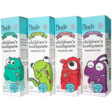 Buds Children Toothpaste With Fluoride 50ml (3-12years) (EXP: 09/23 ...
