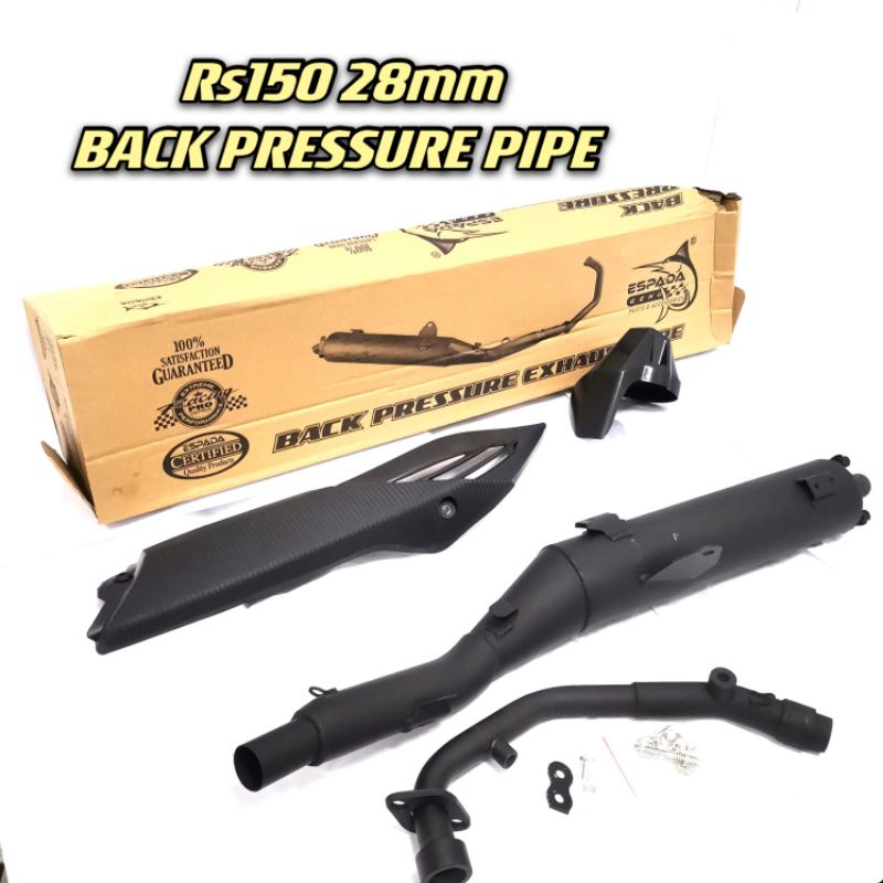 100% original Ori RS150 LC135 V5 Exhaust pipe 28mm Espada / Rs150 LC135 V5 back pressure Exhaust ...