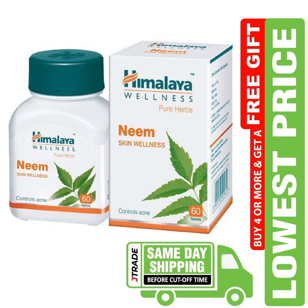 Himalaya Neem 60 Tablets Skin Wellness [original] Shopee Malaysia