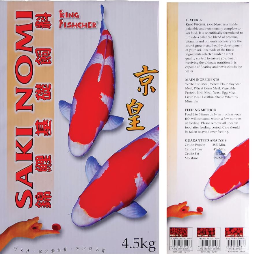 KING FISCHER Saki Nomi 4.5kg Koi Fish Food - 38% Protein | Makanan Ikan ...