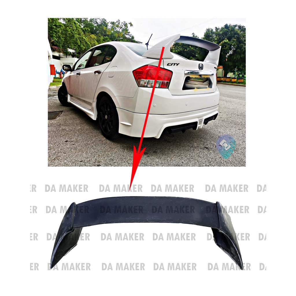 HONDA CITY MUGEN REAR SPOILER MUGEN RR SPOILER CITY 2008 2009 2010 2011 ...