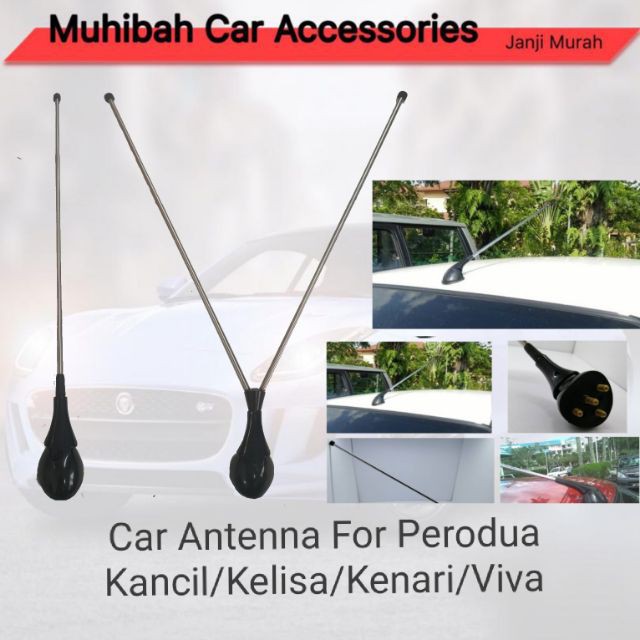 Ready stock Perodua Kancil Kelisa Kenari Viva Car Antenna Rod ...