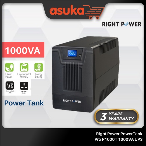 Right Power PowerTank Pro P1000T 1000VA UPS | Shopee Malaysia