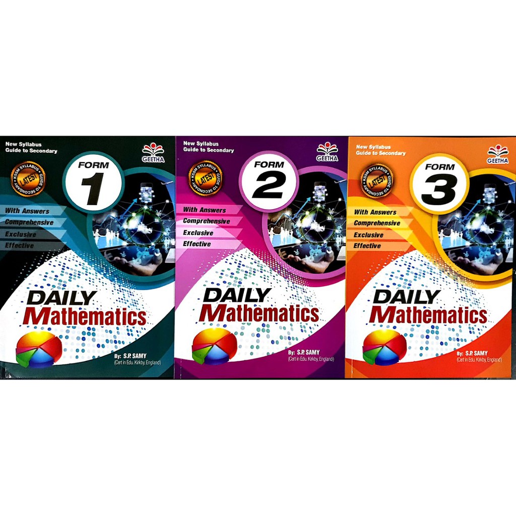 DAILY MATHEMATICS FORM 1,2,3 (LATEST) | Shopee Malaysia