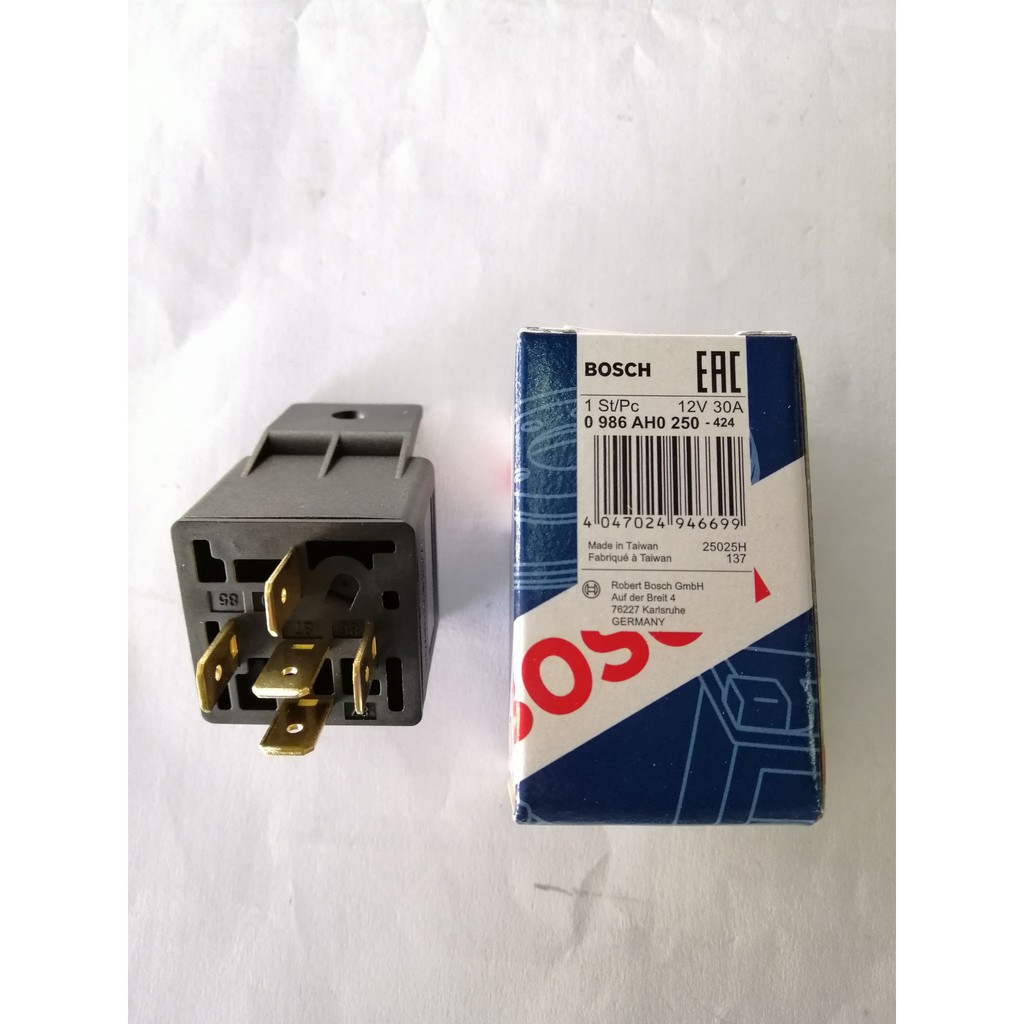BOSCH STARTER RELAY 12V 30A 5 PIN RELAY 5 POINT WIRING RELAY ORIGINAL 0 ...