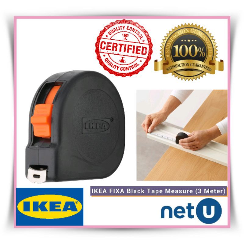 IKEA FIXA Black Tape Measure (3 Meter) | Shopee Malaysia